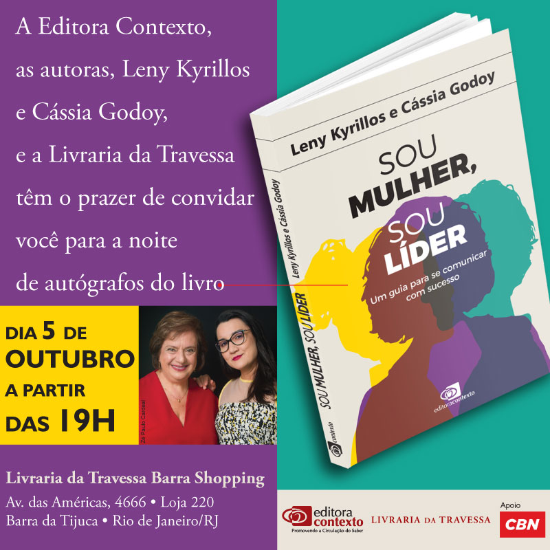 Lançamento – Sou Mulher, Sou Líder - Blog da Editora Contexto